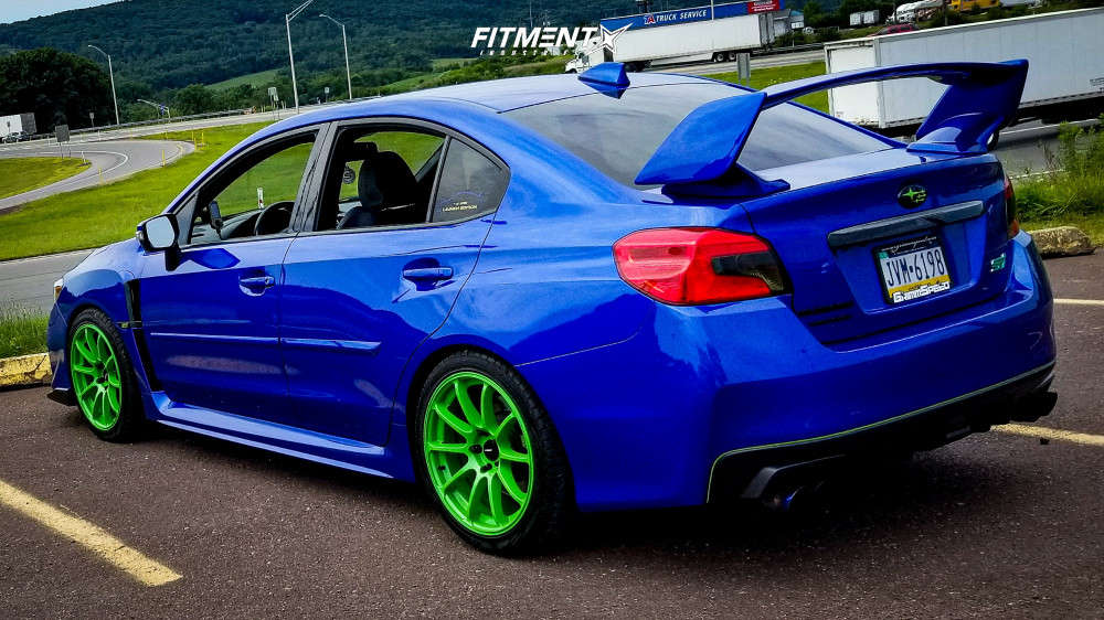2015 Subaru WRX STI Launch Edition with 18x9.5 AVID1 AV27 and Achilles ...