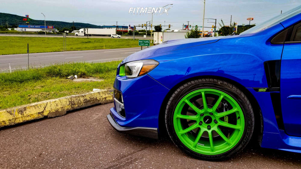 2015 Subaru WRX STI Launch Edition with 18x9.5 AVID1 AV27 and Achilles ...