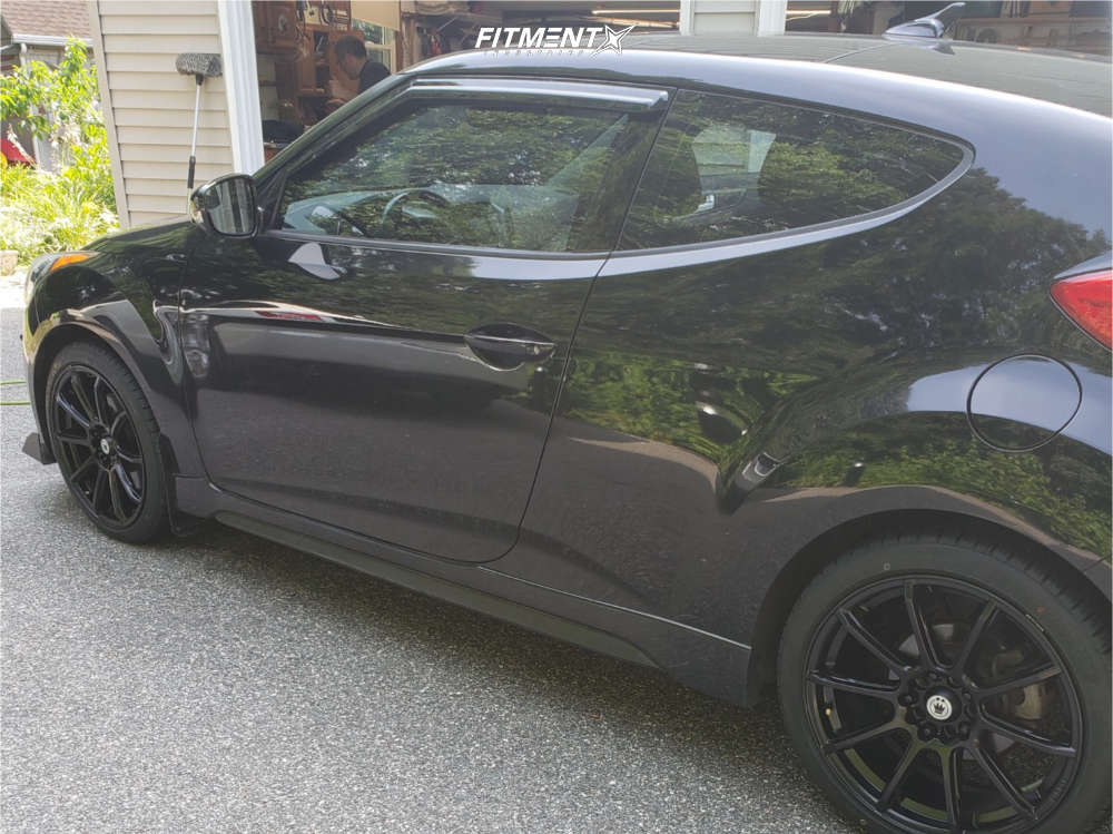 2014 Hyundai Veloster Turbo with 18x8 Konig Control and Nankang 225x40 ...