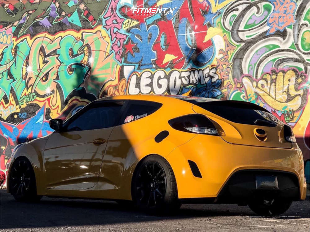 2012 Hyundai Veloster Base with 18x8 Motegi Mr127 and Falken 215x45 on ...