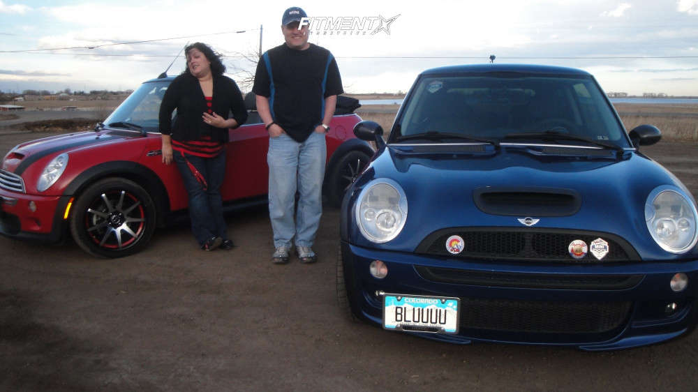 2004 Mini Cooper S with 17x8 Konig HotSwap and Nitto 215x40 on Lowering Springs | 750675 ...