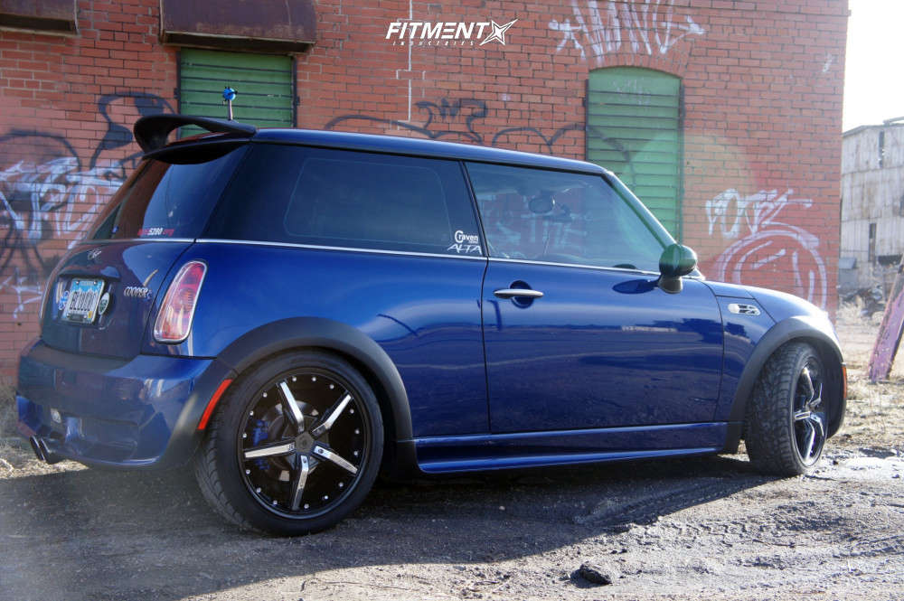 2004 Mini Cooper S with 17x8 Konig HotSwap and Nitto 215x40 on Lowering ...