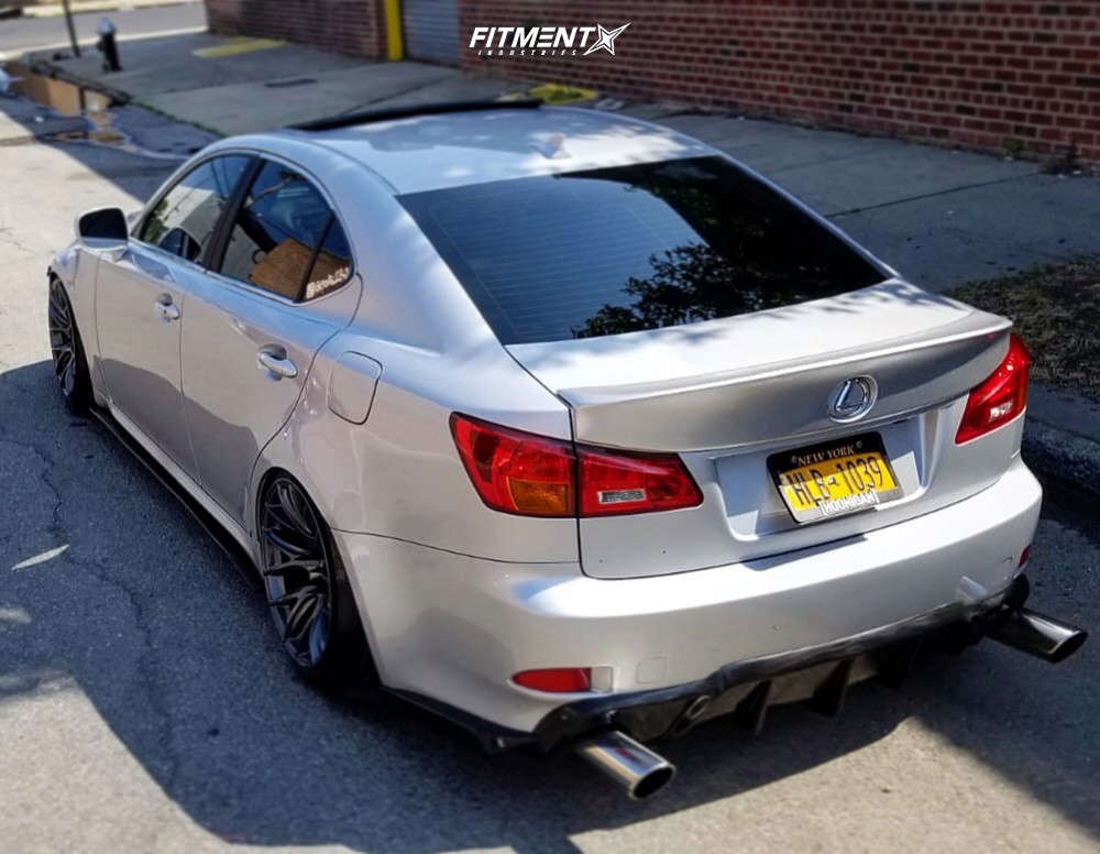 2008 Lexus IS250 4dr Sedan (2.5L 6cyl 6A) with 18x9.5 ESR Sr12 and ...