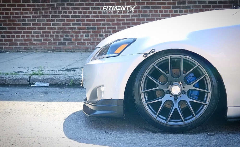 2008 Lexus IS250 4dr Sedan (2.5L 6cyl 6A) with 18x9.5 ESR Sr12 and ...