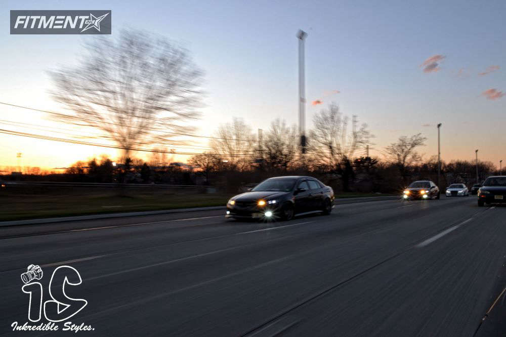 2007 Acura TL Base with 18x10 Work Emotion and Hankook 215x40 on Air ...