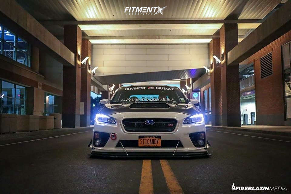 2015 Subaru WRX STI Limited with 18x10 Work Meister S1 3p and Firestone ...