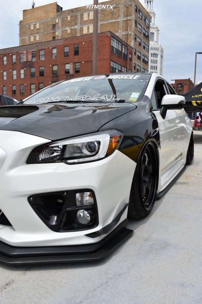 2015 Subaru WRX STI Limited with 18x10 Work Meister S1 3p and Firestone ...