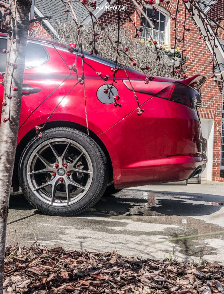 2012 Kia Optima LX with 18x9 ESR Rf2 and Yokohama 235x45 on Stock ...