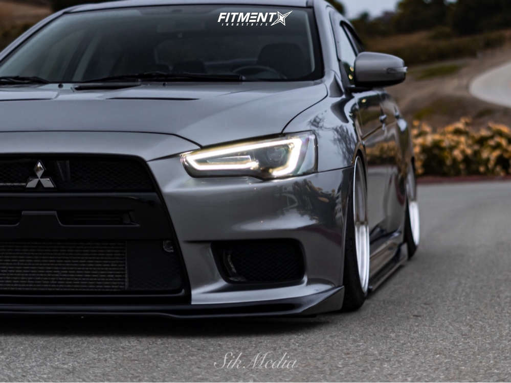 2015 Mitsubishi Lancer Evolution GSR with 18x10.5 Rays Engineering ...