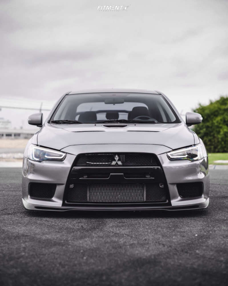 2015 Mitsubishi Lancer Evolution GSR with 18x10.5 Rays Engineering ...