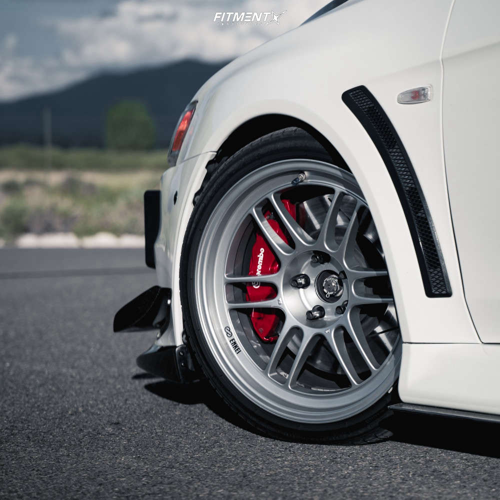 2008 Mitsubishi Lancer Evolution GSR with 18x9.5 Enkei RPF1 and ...