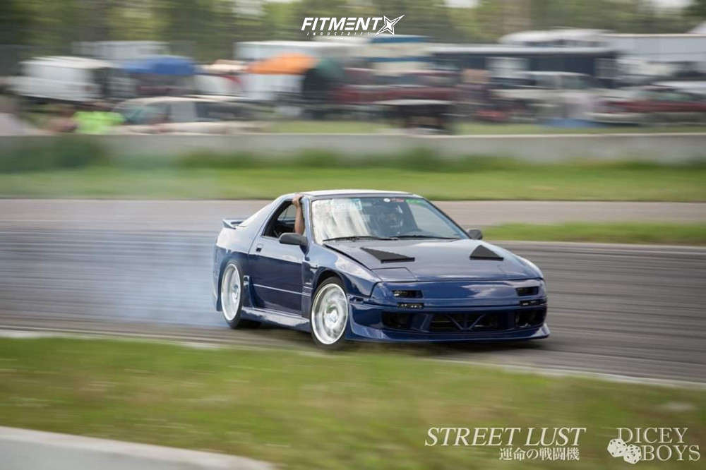 1988 Mazda RX-7 SE with 18x8.5 SSR Agle Strusse and Toyo Tires 225x40 ...