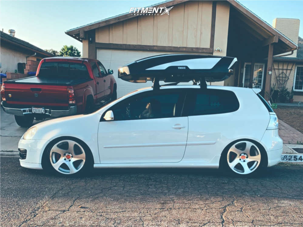 2007 Volkswagen GTI Base with 18x8.5 Rotiform Tmb and Pirelli 215x40 on ...