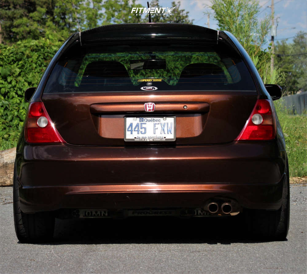 2002 Honda Civic SiR with 17x8 Work Vs Xx and Bridgestone 215x45 on ...