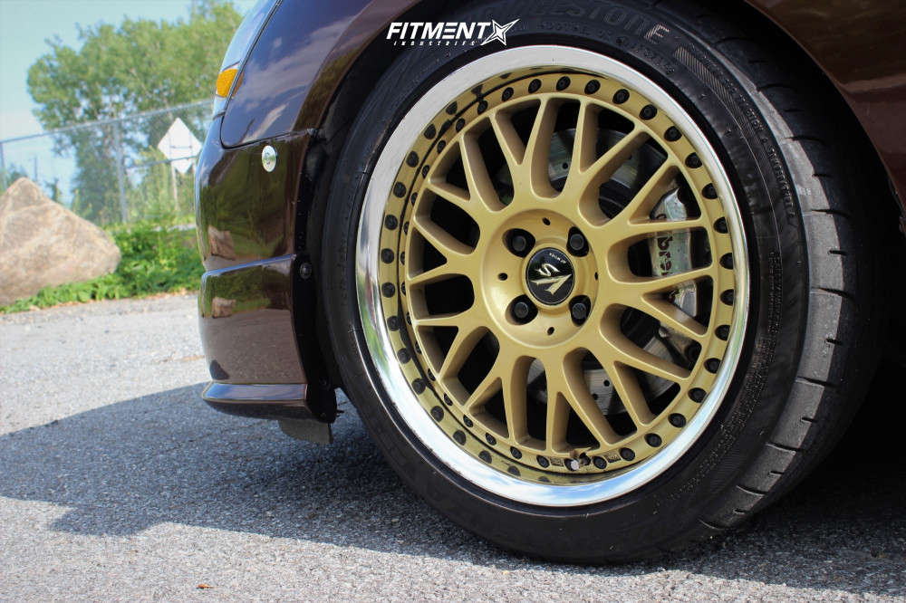 2002 Honda Civic SiR with 17x8 Work Vs Xx and Bridgestone 215x45 on ...