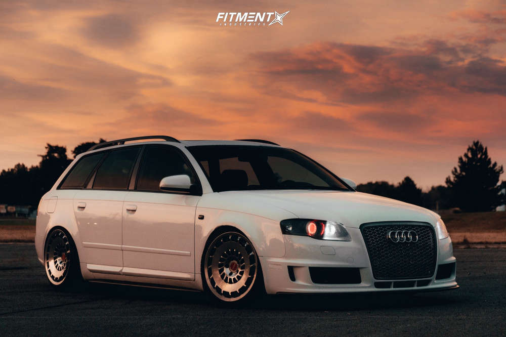 2008 Audi A4 Quattro Avant with 18x8.5 Rotiform Ccv and Nankang 225x40 ...