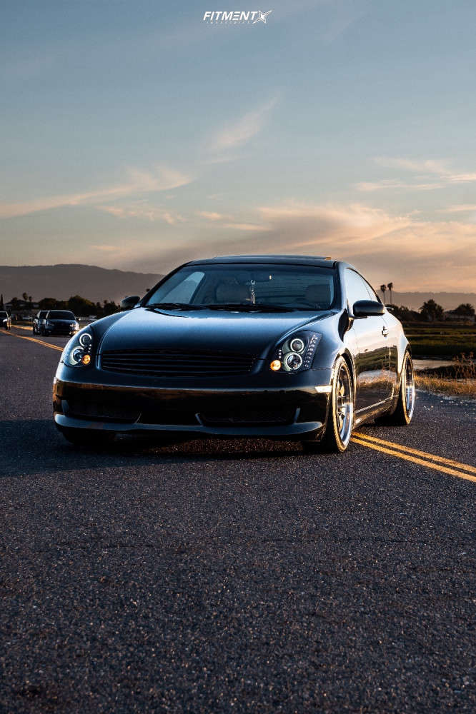 2007 INFINITI G35 2dr Coupe (3.5L 6cyl 6M) with 19x9.5 Varrstoen Es6 ...