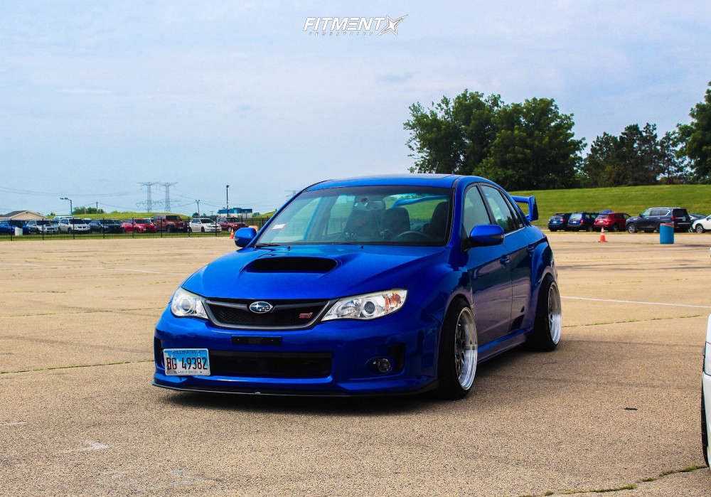 2012 Subaru WRX STI Base with 18x9.5 ESR Sr01 and Federal 215x40 on ...