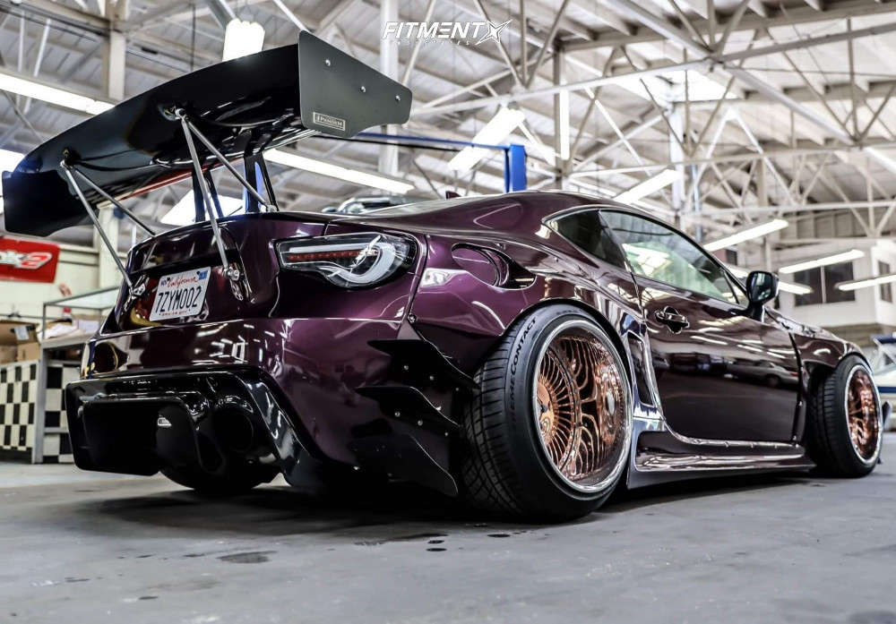 2016 Scion FR-S Base with 18x10 Heritage SENDAI and Continental 245x40 on Air Suspension ...