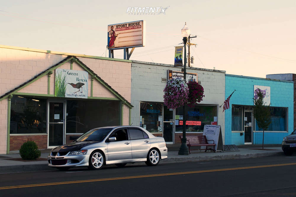 2003 Mitsubishi Lancer Evolution with 17x8 Enkei Evo Viii and Sumitomo ...