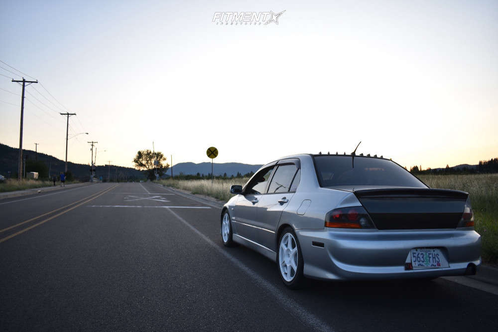 2003 Mitsubishi Lancer Evolution with 17x8 Enkei Evo Viii and Sumitomo ...