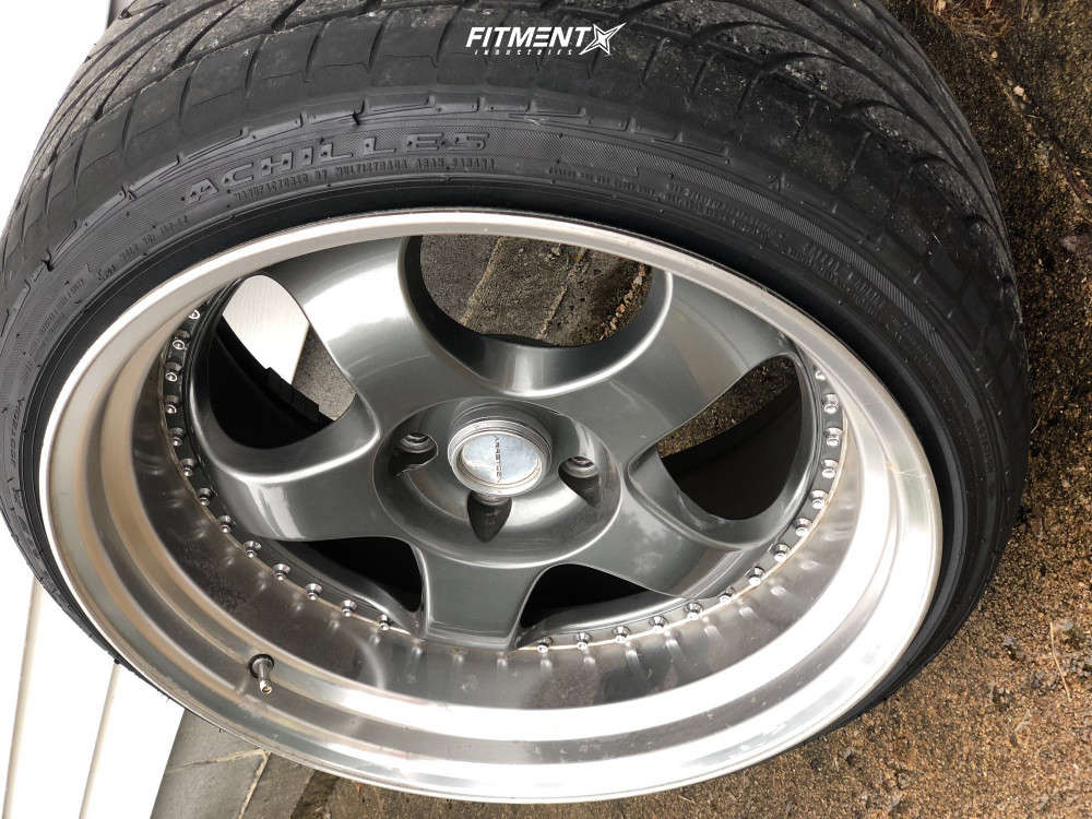 2004 Nissan 350Z 2dr Coupe (3.5L 6cyl 6M) with 19x9.5 Varrstoen Es6 and ...