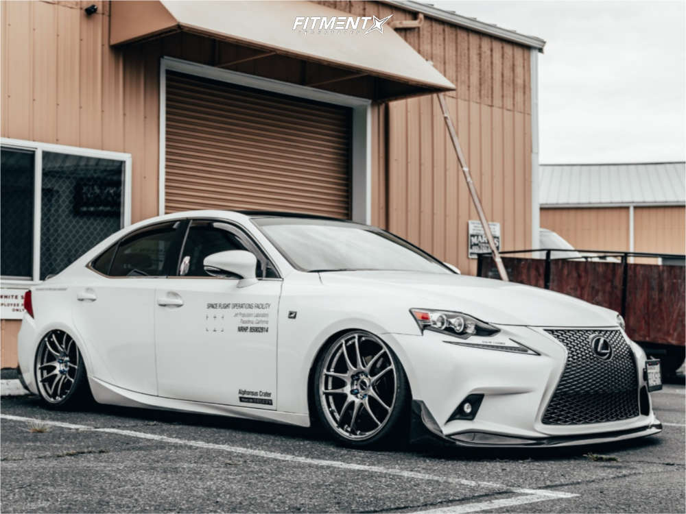 2015 Lexus IS250 F Sport with 19x8.5 Work Emotion Cr Kiwami and Hankook ...