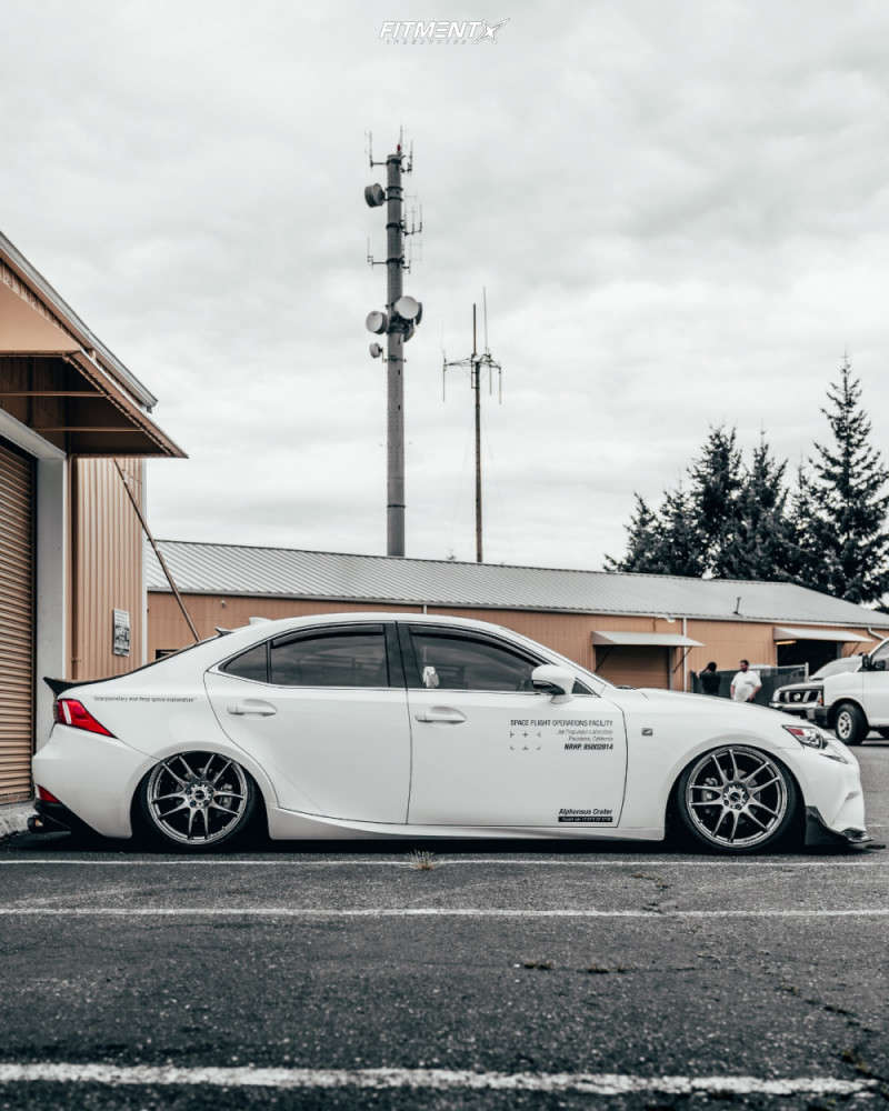 2015 Lexus IS250 F Sport with 19x8.5 Work Emotion Cr Kiwami and Hankook ...