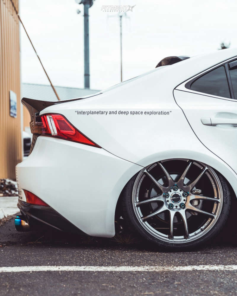 2015 Lexus IS250 F Sport with 19x8.5 Work Emotion Cr Kiwami and Hankook ...