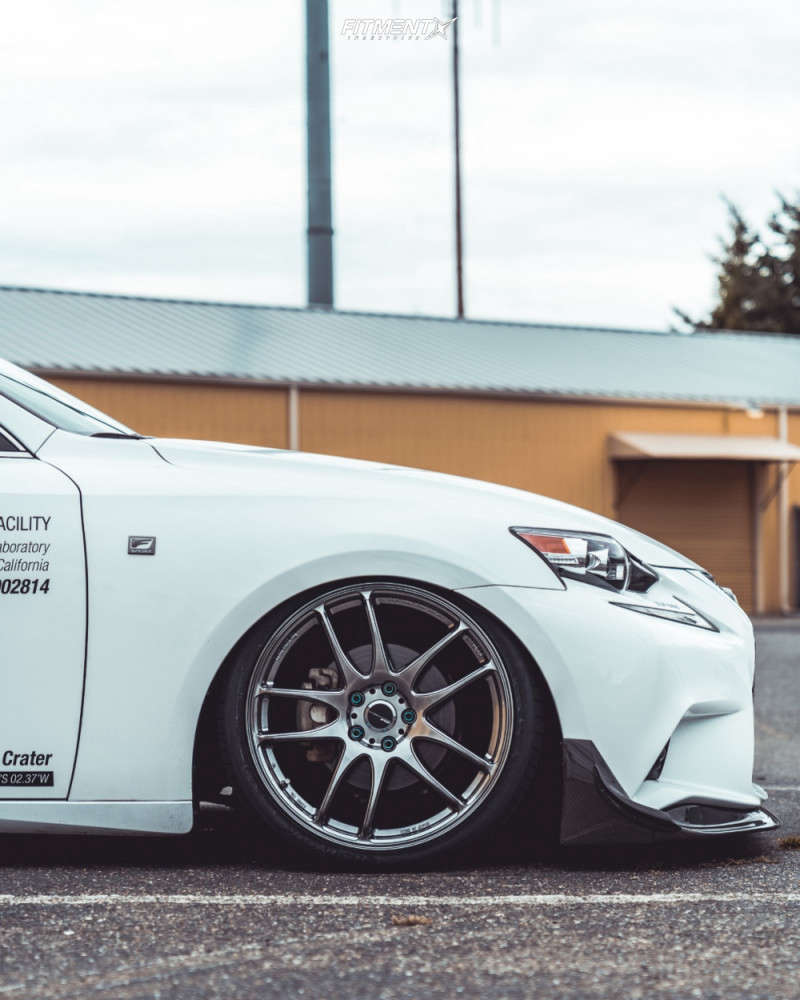 2015 Lexus IS250 F Sport with 19x8.5 Work Emotion Cr Kiwami and Hankook ...