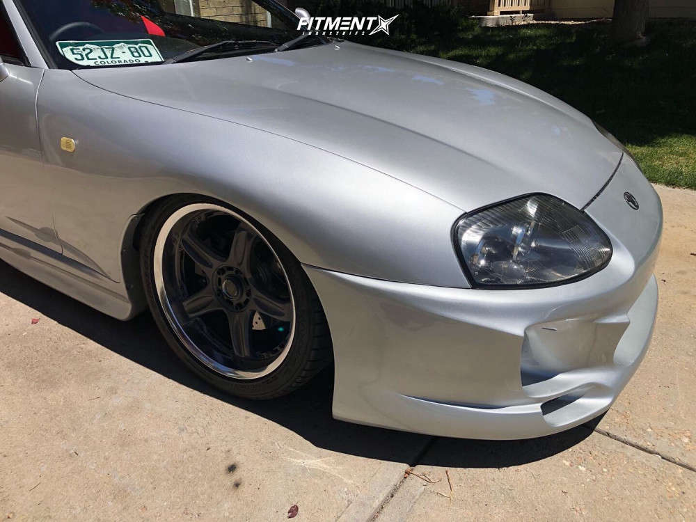 1993 Toyota Supra Base with 18x9.5 Volk Gt-c and Dunlop 245x40 on ...