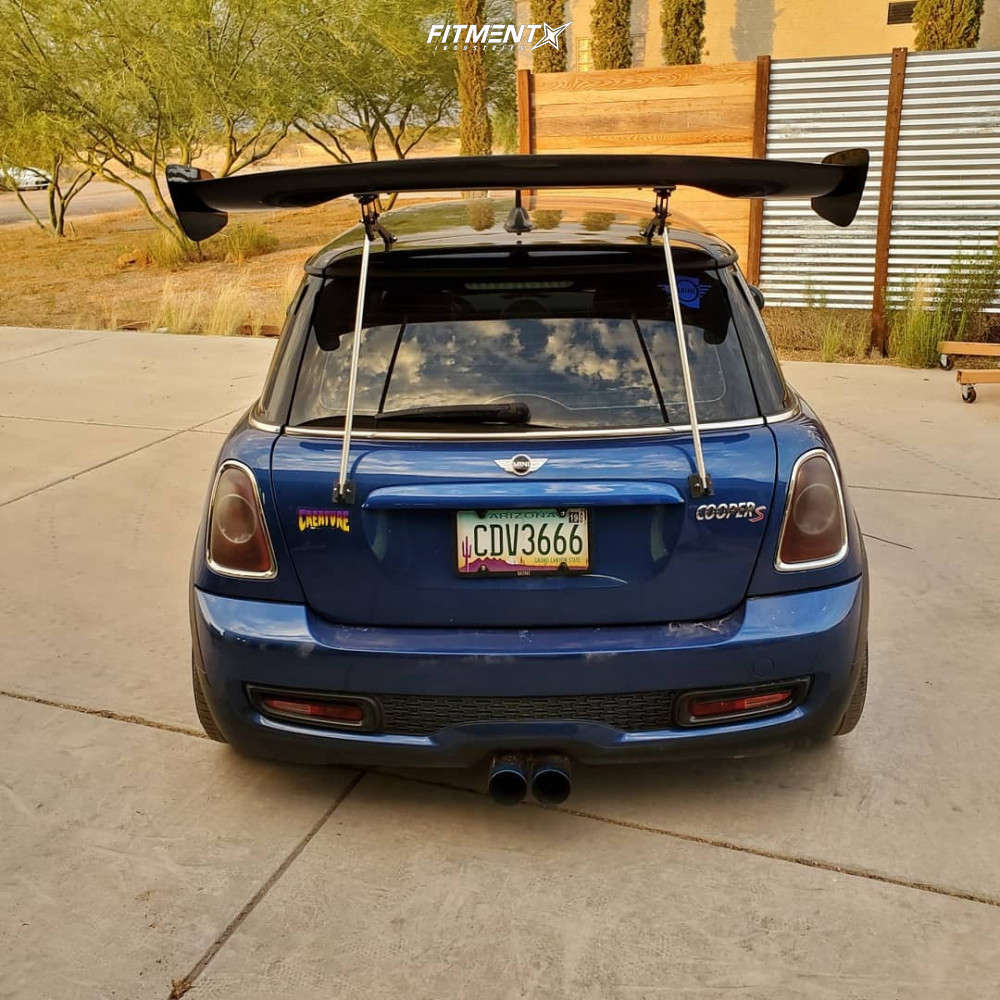 2013 Mini Cooper S with 16x7 Drag Dr31 and Bridgestone 195x55 on ...