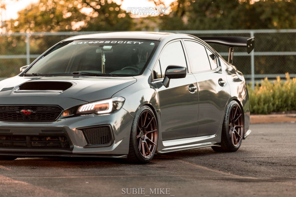 2017 Subaru WRX Base with 18x9.5 Enkei Ts10 and Michelin 255x35 on ...