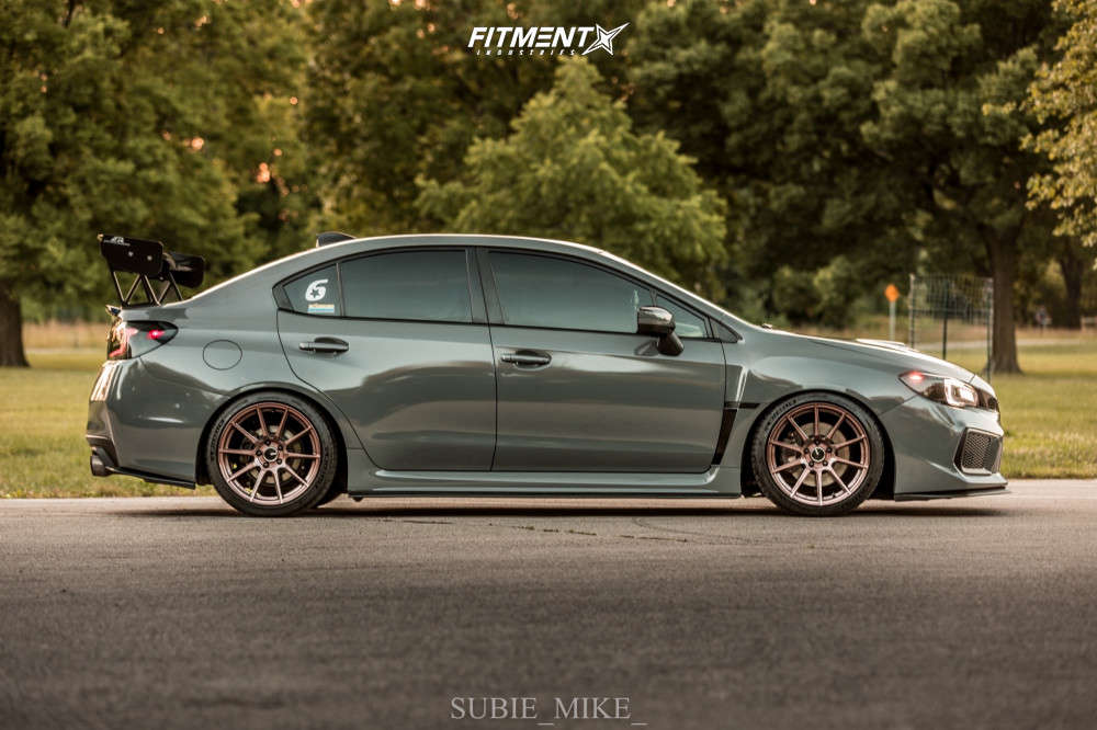 2017 Subaru WRX Base with 18x9.5 Enkei Ts10 and Michelin 255x35 on ...