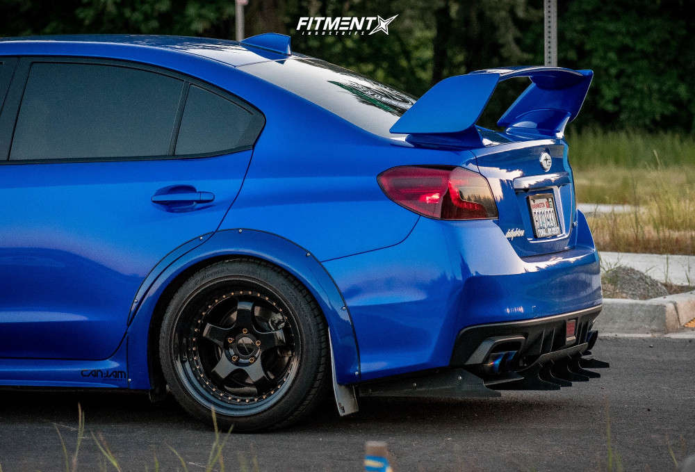 2015 Subaru WRX Base with 18x10.5 Varrstoen Es6 and Continental 265x35 ...