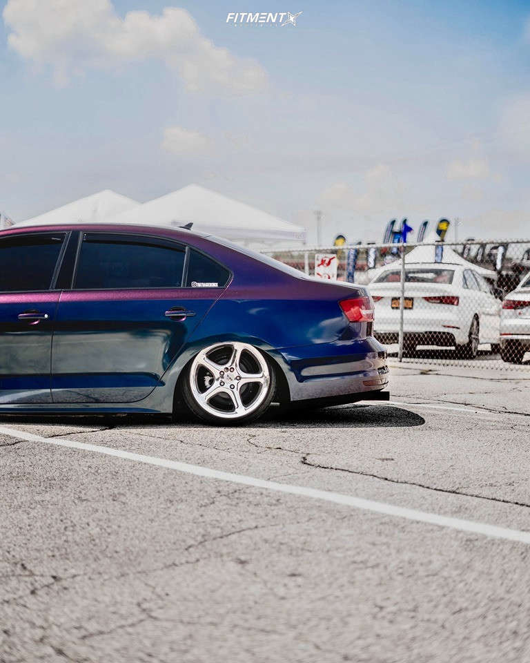 2015 Volkswagen Jetta S with 18x9.5 Antera and Achilles 205x40 on Air ...