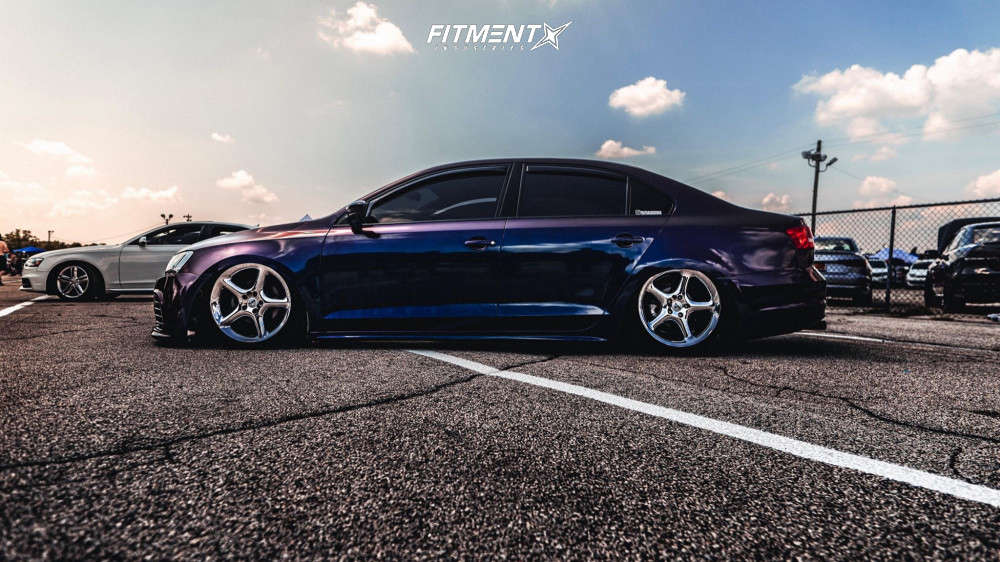 2015 Volkswagen Jetta S with 18x9.5 Antera and Achilles 205x40 on Air ...