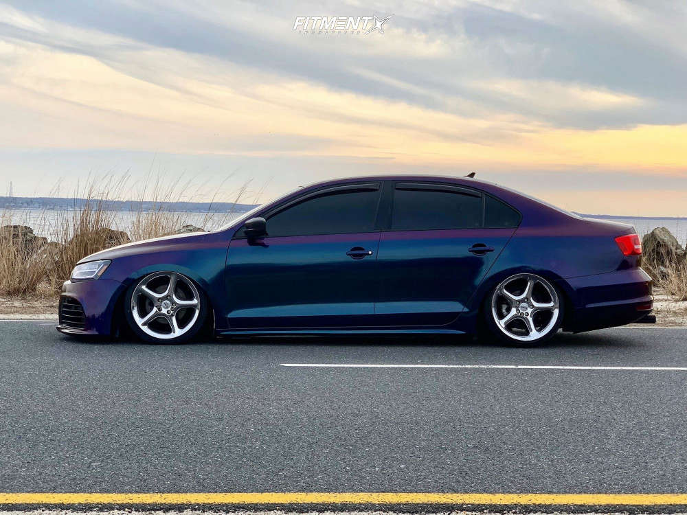 2015 Volkswagen Jetta S with 18x9.5 Antera and Achilles 205x40 on Air ...