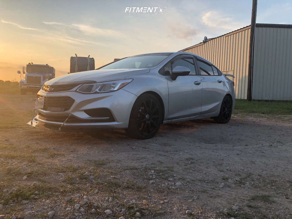 2018 Chevrolet Cruze LT with 18x7.5 Enkei Apache Ii and Road Hugger ...