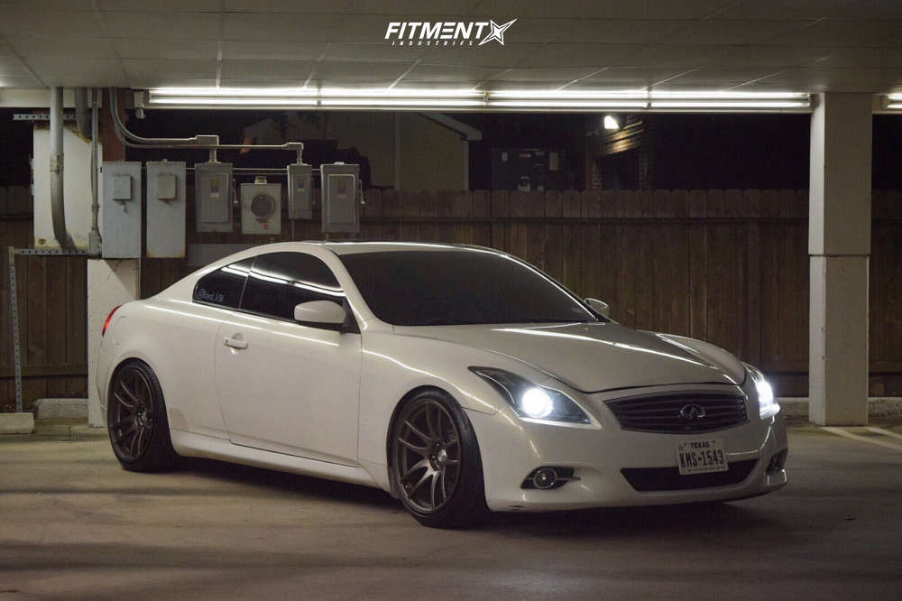 2011 INFINITI G37 Journey with 19x10.5 ESR Sr08 and Continental 225x45 on Coilovers | 759943 ...