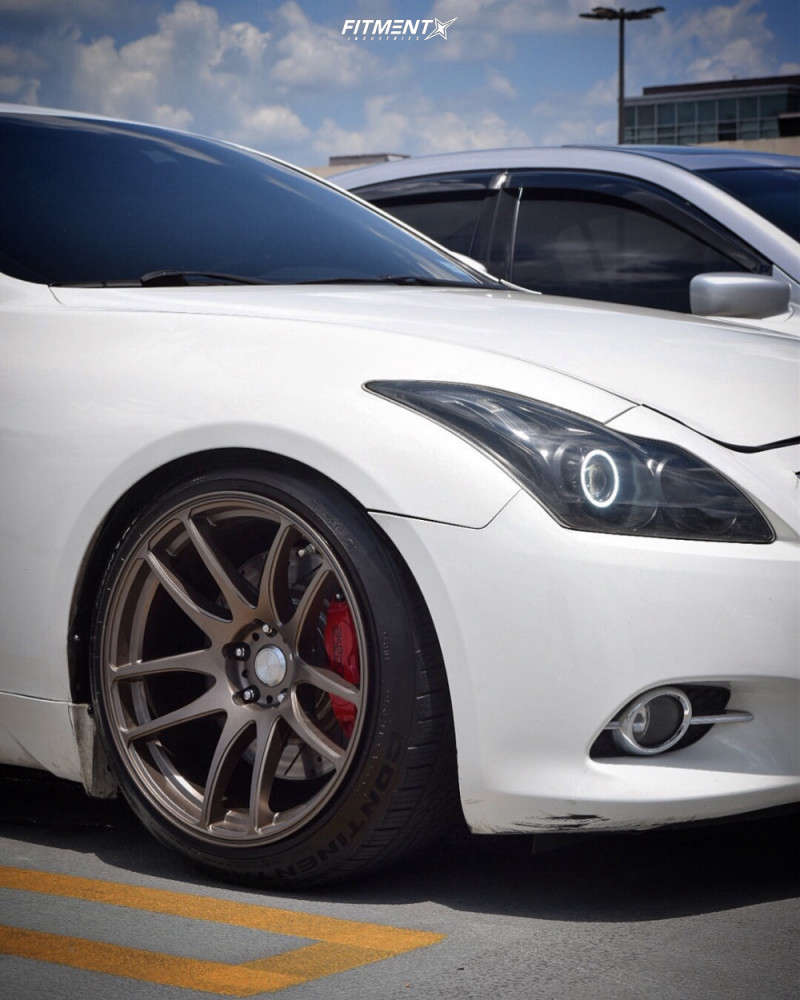 2011 INFINITI G37 Journey with 19x10.5 ESR Sr08 and Continental 225x45 on Coilovers | 759943 ...