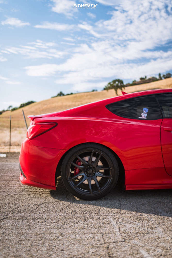 2012 Hyundai Genesis Coupe 3.8 R-Spec with 19x9.5 ESR Sr08 and Federal ...