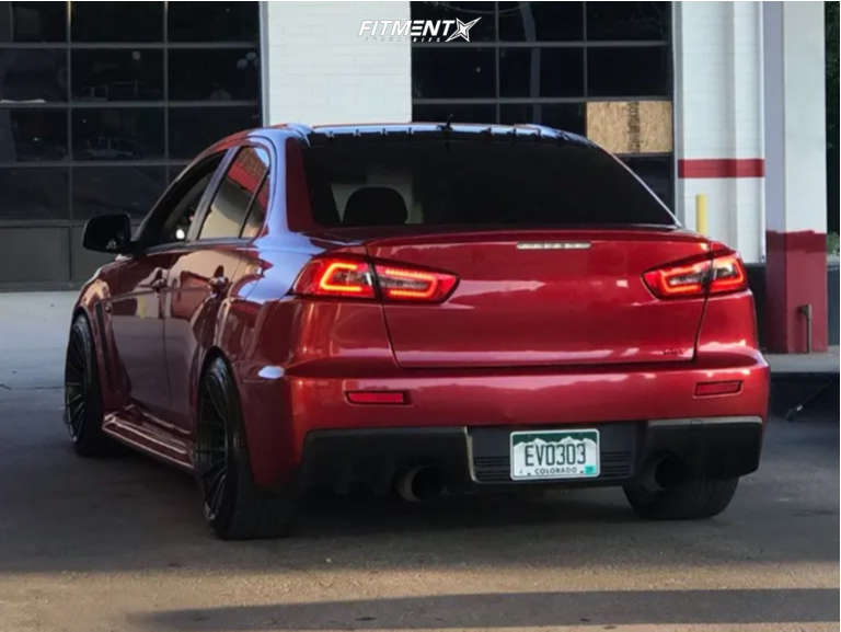 2014 Mitsubishi Lancer Evolution MR with 18x10.5 Enkei Rs05-rr and ...