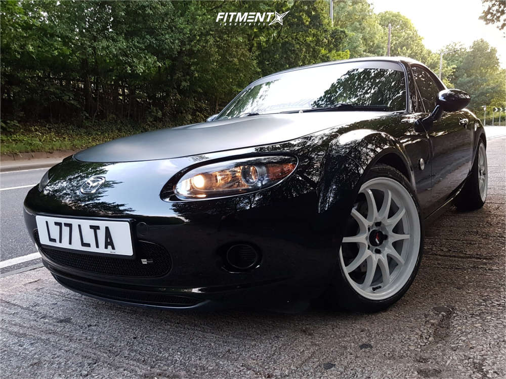 2008 Mazda MX-5 Miata Sport with 17x7.5 Japan Racing Jr5 and Uniroyal ...