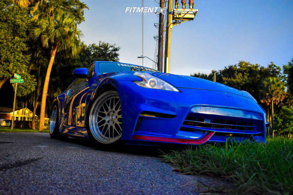 2009 Nissan 370Z Touring with 19x9.5 Varrstoen Es1 and Firestone 245x40 ...