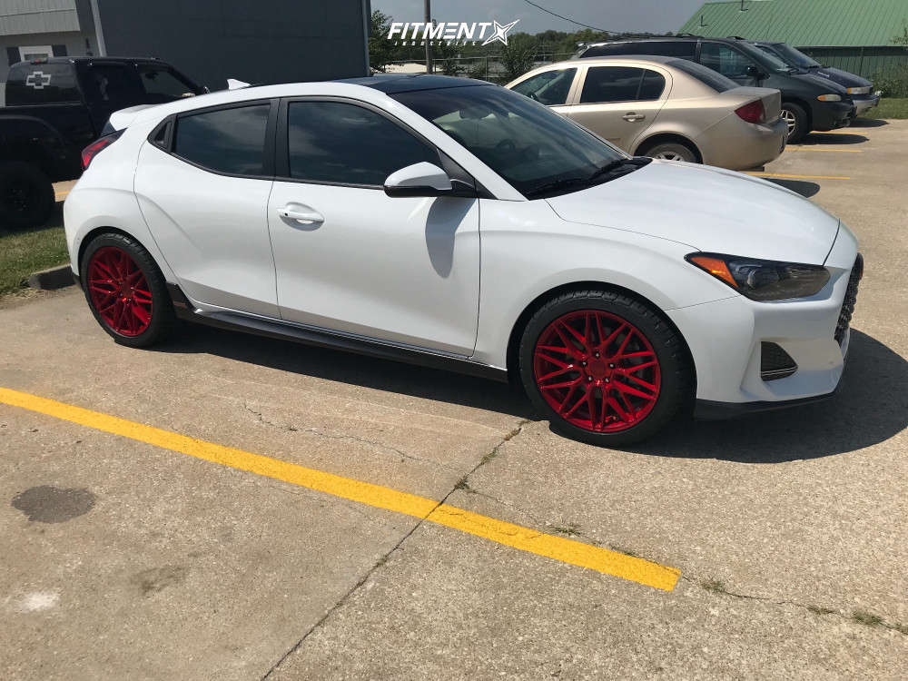 2019 Hyundai Veloster Turbo with 18x8.5 F1R F103 and BFGoodrich 245x40 ...