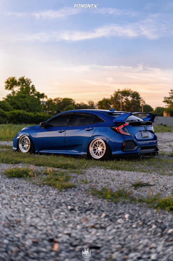 2018 Honda Civic LX with 18x9.5 Aodhan DS06 and Achilles 215x40 on Air Suspension | 762396 ...