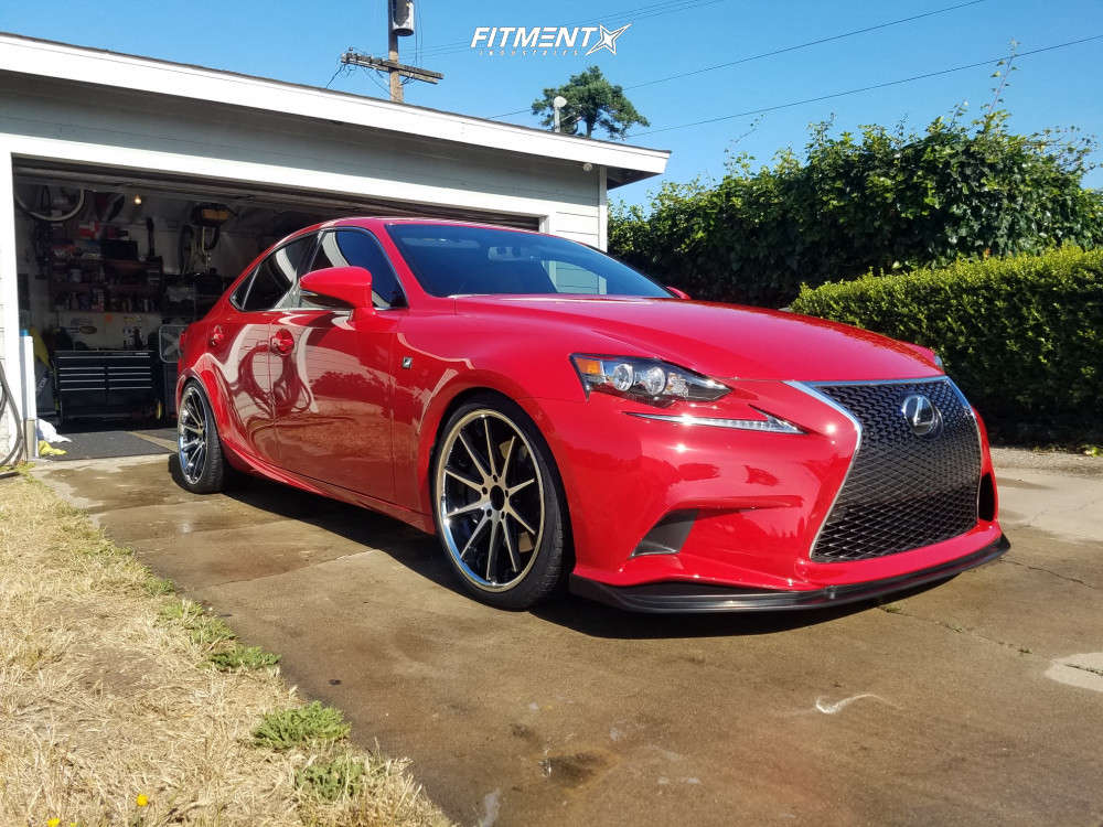 2016 Lexus IS200t F Sport with 19x8.5 Rohana Rc10 and Continental ...