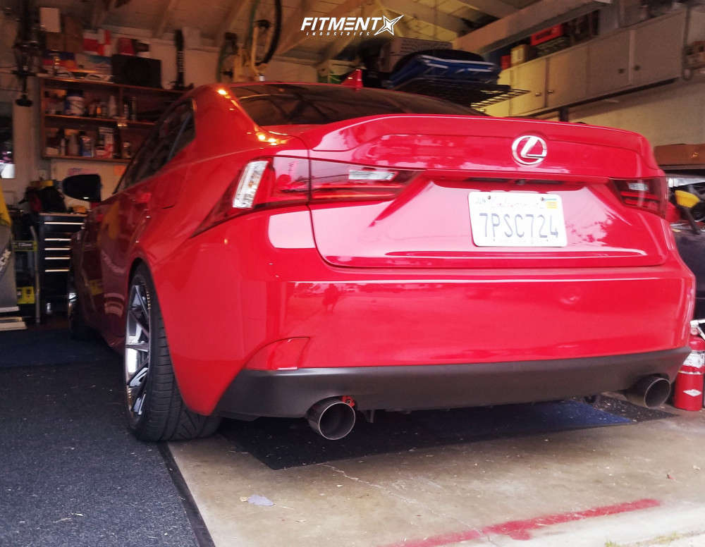 2016 Lexus IS200t F Sport with 19x8.5 Rohana Rc10 and Continental ...