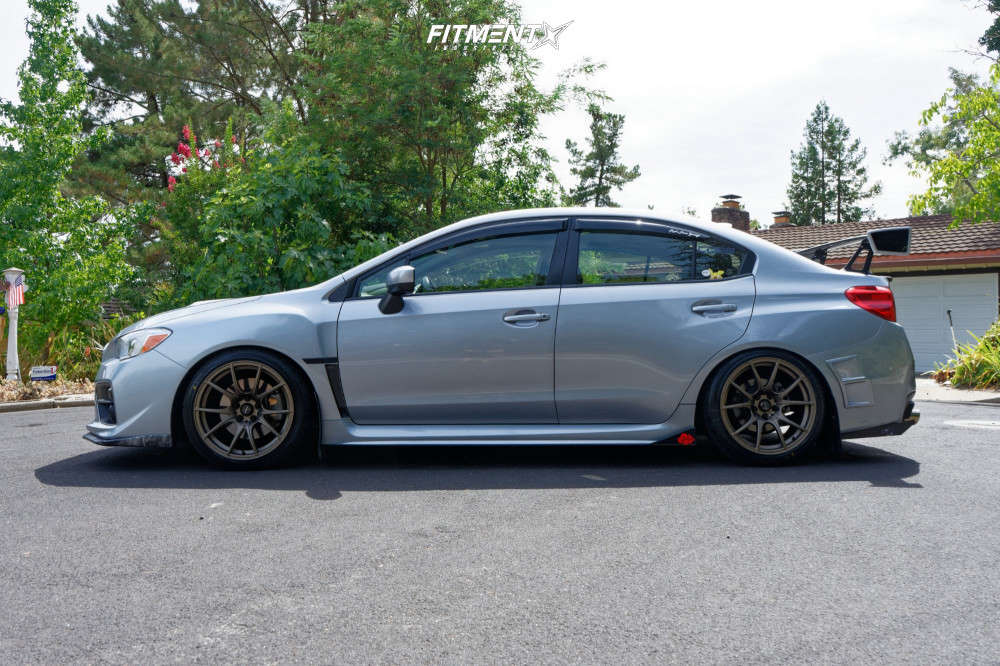 2015 Subaru WRX Premium with 18x9.5 WedsSport Sa-10r and Firestone ...